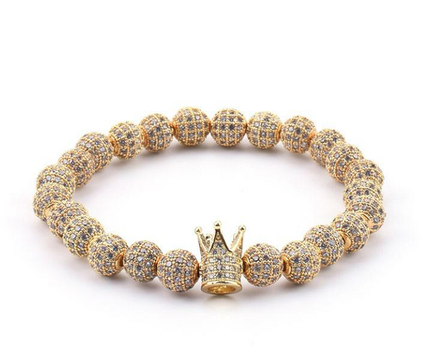 (Gold Member)Swarovski Crystal King Crown Bracelet – Anointed Handz ...